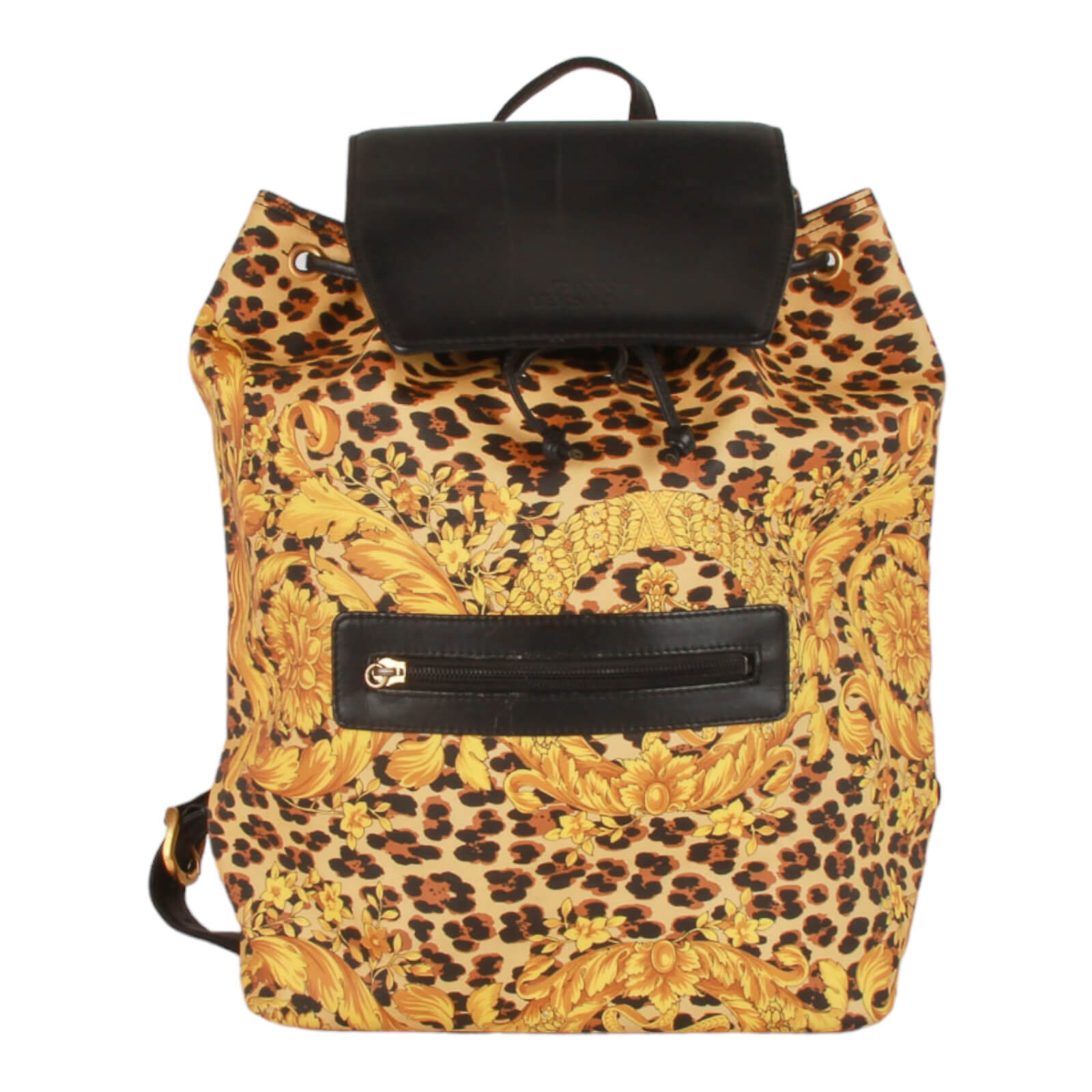AUTHENTIC GIANNI VERSACE YELLOW BAROCCO BACKPACK - Gem