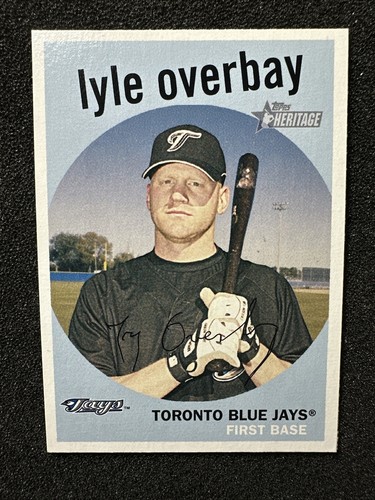 LYLE OVERBAY #337 2008 Topps Heritage Black Back Variation QTY Toronto ...
