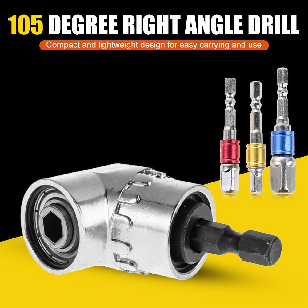 Adjustable Bits Drill Bit Angle Screw Driver Tool Shank Socket Adapter ...