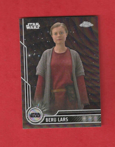 2023 Topps Star Wars Chrome Insert Black Wave Refractor Beru Lars carte ...
