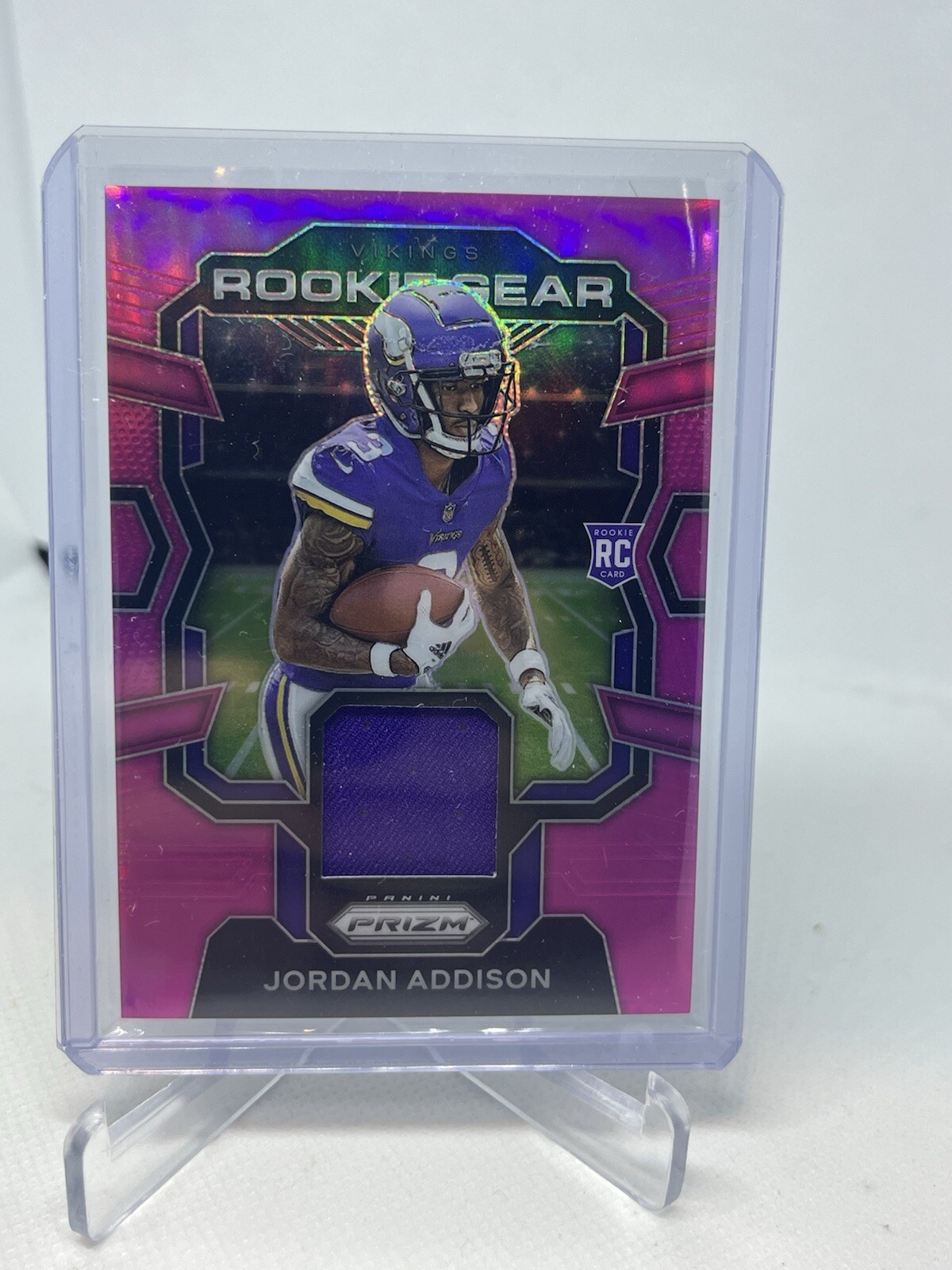 2023 Panini Prizm Rookie Gear Pink Jordan Addison #RG-JA | eBay