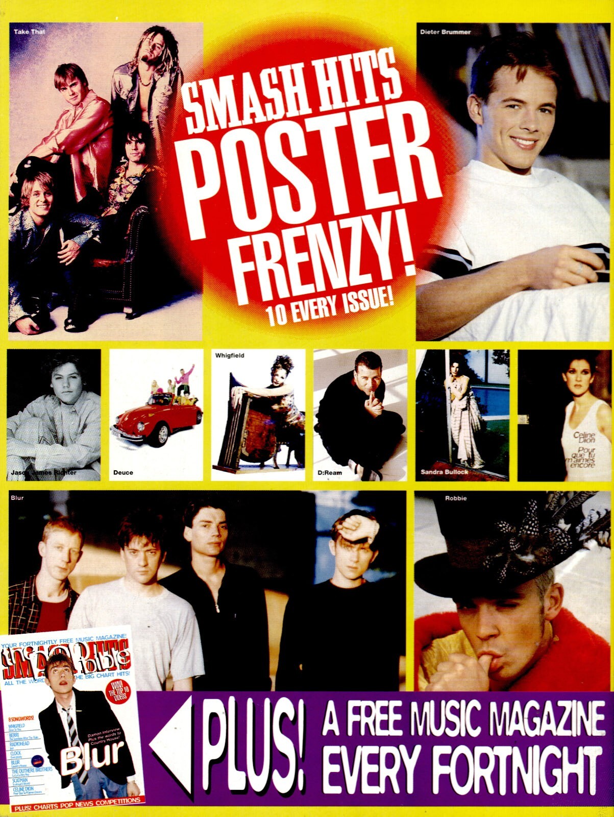 Smash Hits 1995 Oasis Ronan Keating Robbie Williams Paul McKenna for ...