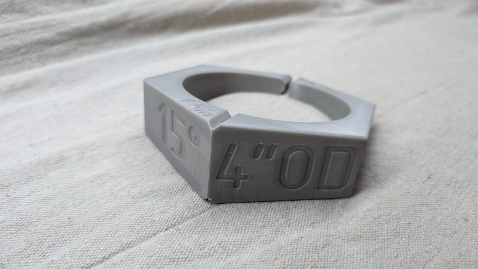 Exhaust Pie cut jig template 9 and 15 degree 1.5"-5" set turbo ...