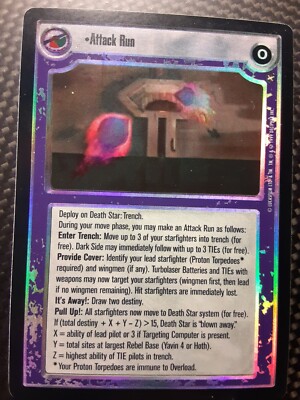 Decipher Star Wars CCG FOIL Attack Run RARE Lt. Play BB Reflections | eBay