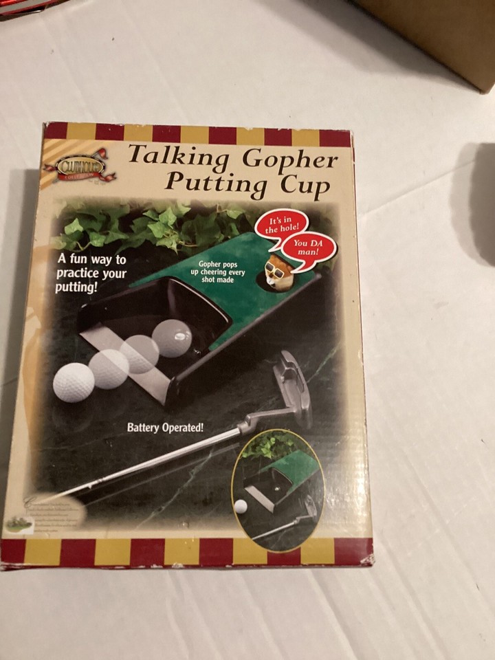 Indoor Golf! Talking Gopher Putting Cup | eBay
