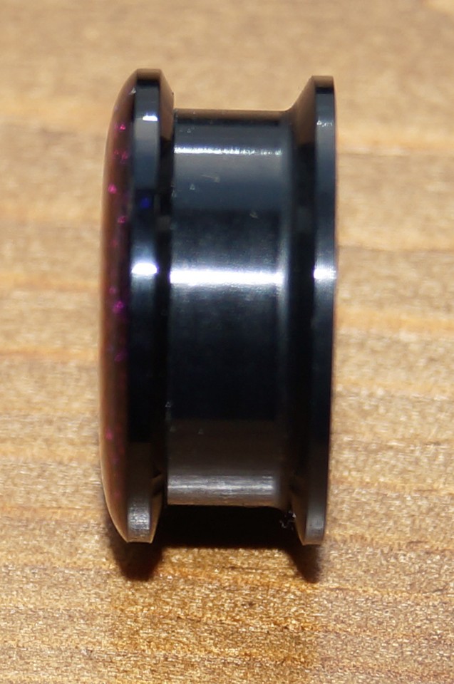 GLITTER PLUG SPARKLE EAR STRETCHER ACRYLIC SCREW TUNNEL 4MM - 24MM ...