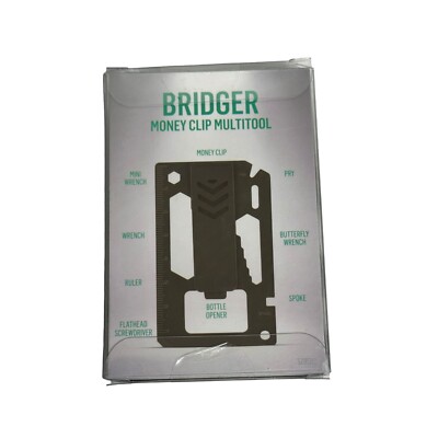 Traverse Bridger Money Clip Multitool Mini Wrench Ruler Screwdriver Pry ...