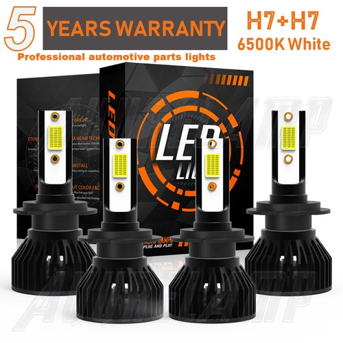 For Mercedes-Benz C250 C300 C350 - 4pc Combo Headlight High Low Beam ...