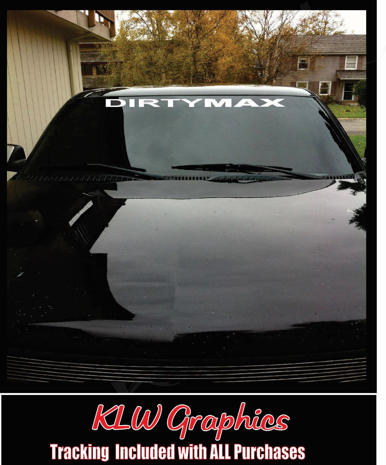 Dirtymax Duramax Windshield Decal Sticker Turbo Diesel Truck 6.6L Crew ...