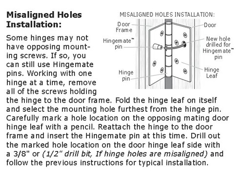 Door Hinge Security Pins, 3 Pack Kit "Made in USA" | eBay UK