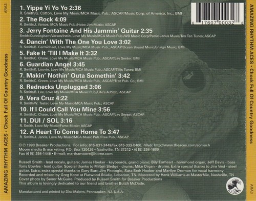 The Amazing Rhythm Aces - Chock Full Of Country Goodness (CD, Album ...