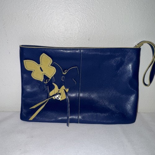 Roberta Gandolfi Genuine leather Italian butterfly purse Spring Blue ...