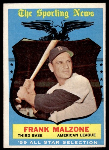 1959 Topps Frank Malzone NM (B) Boston Red Sox #558 | eBay