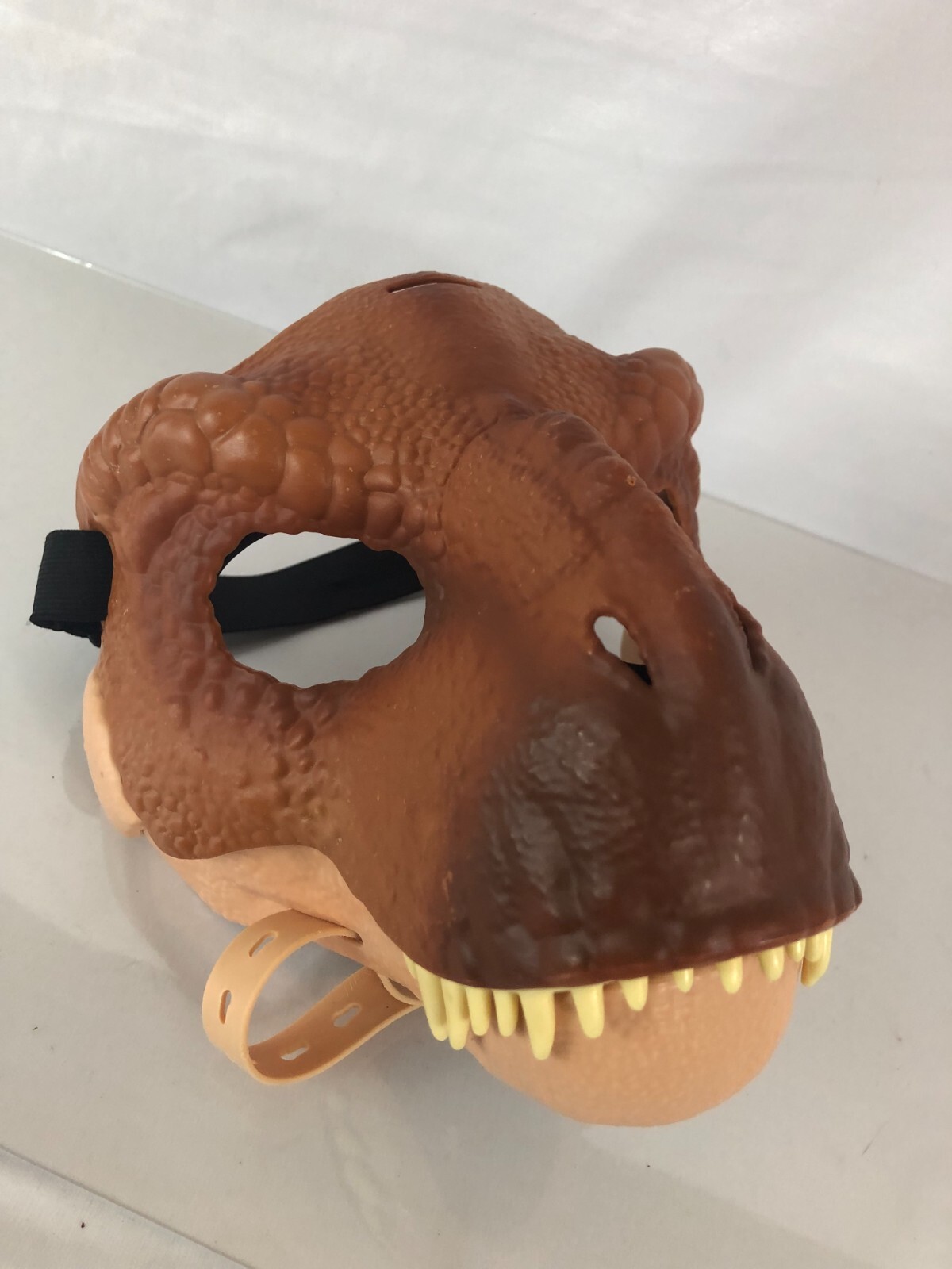 Brown Plastic Moving Jaw Dinosaur Head Face Mask For … - Gem