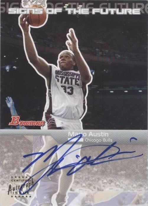 2003-04 Bowman Rookies & Stars - Signs of the Future Mario Austin #SFA ...