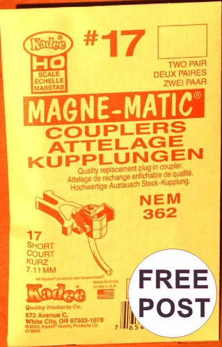 Kadee #17 NEM 362 Short Magne-Matic couplers - HO/OO scale | eBay Australia