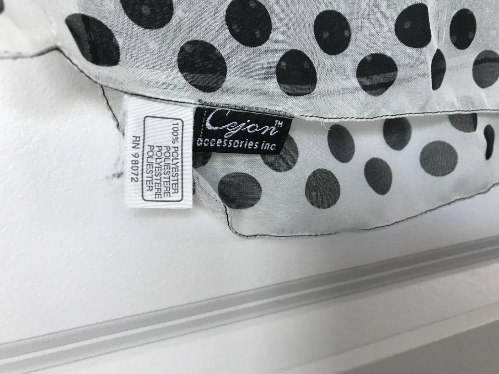 NWOT Cejon Accessories Black and White Scarf Made in Italy | eBay