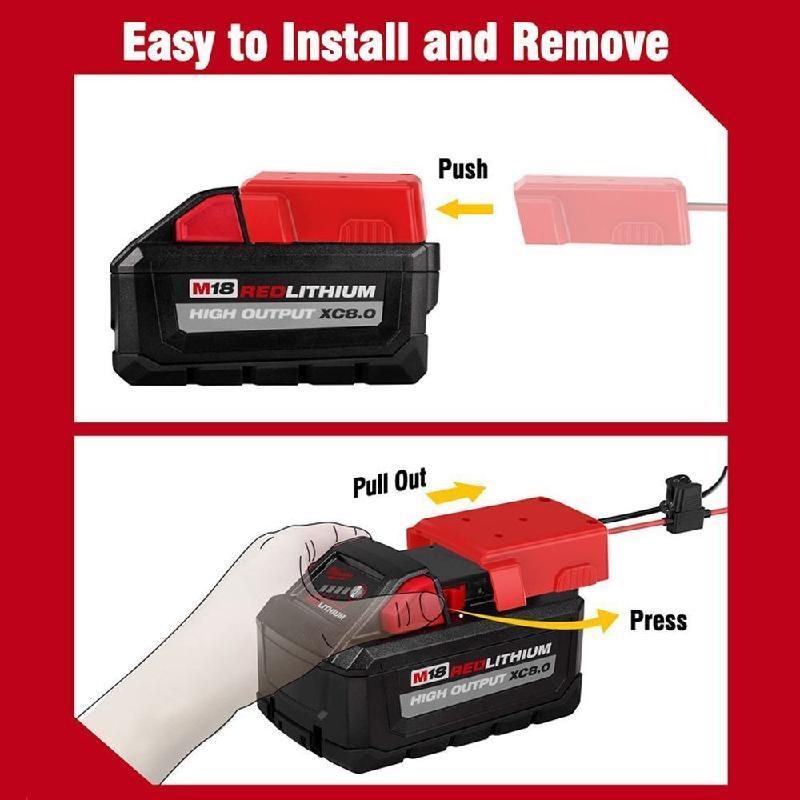 With Fuse Power Adapter DIY Adaptor For M18 Li-Ion | eBay