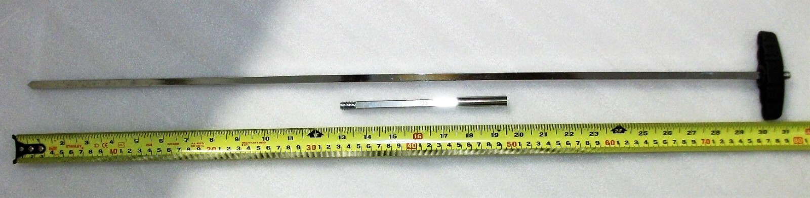 BBQ ROTISSERIES SPIT ROD 31" - 36" WITH EXTENTION SLEEVE UNION ...