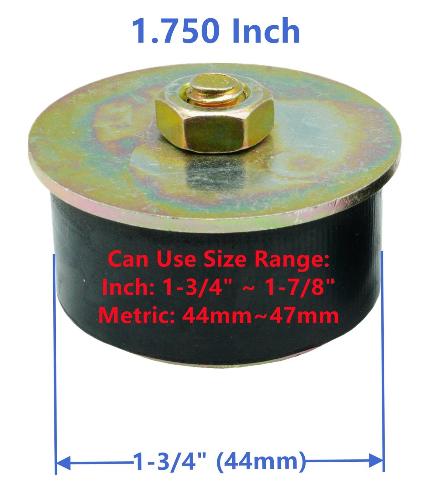 1-3/4"-1-7/8" Neoprene Expansion Plug 44mm-47mm | 2 Pack | Rubber ...