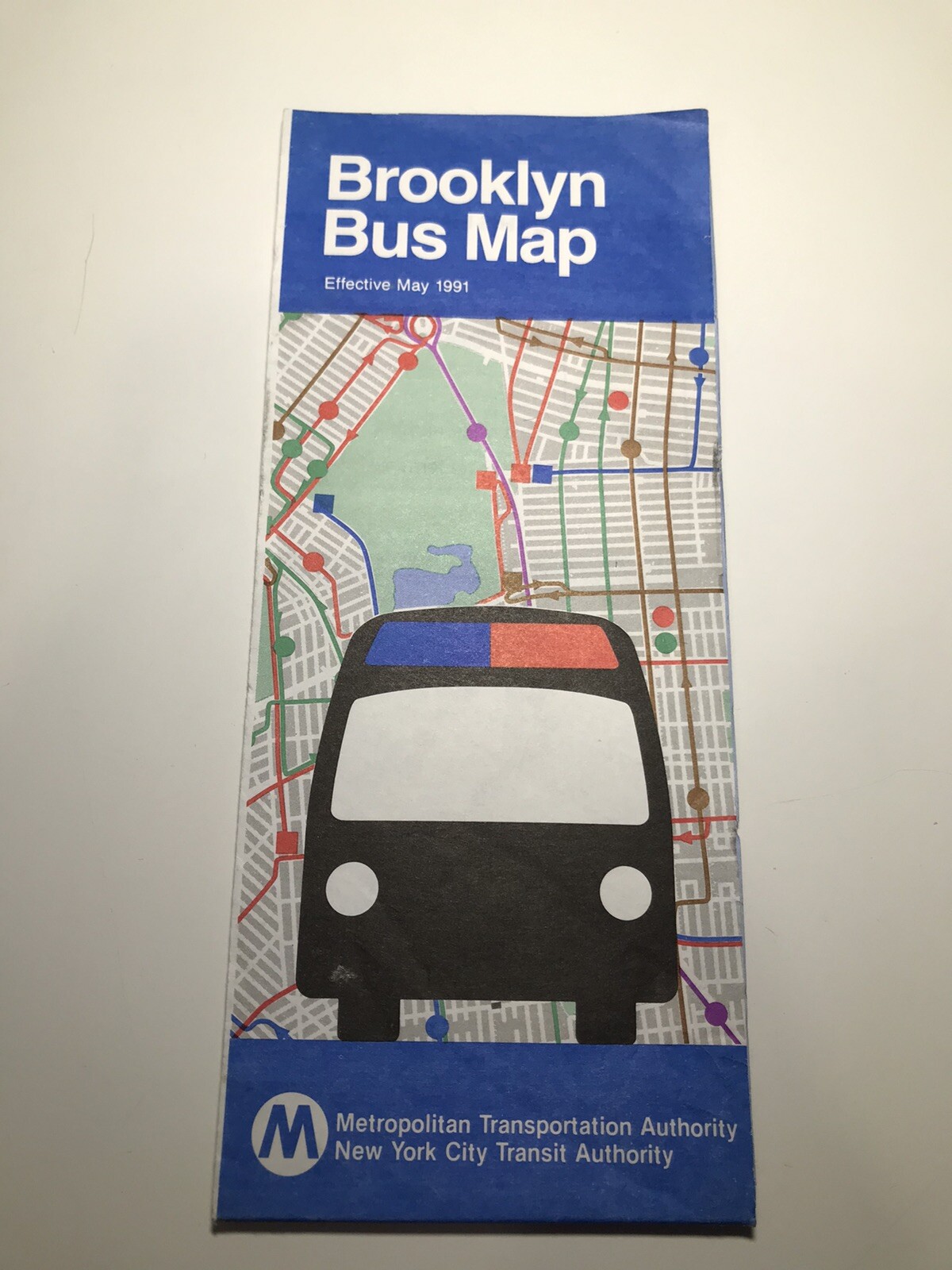 Vintage Brooklyn Bus Map Effective May 1991 NYC NYCTA MTA Transit | eBay