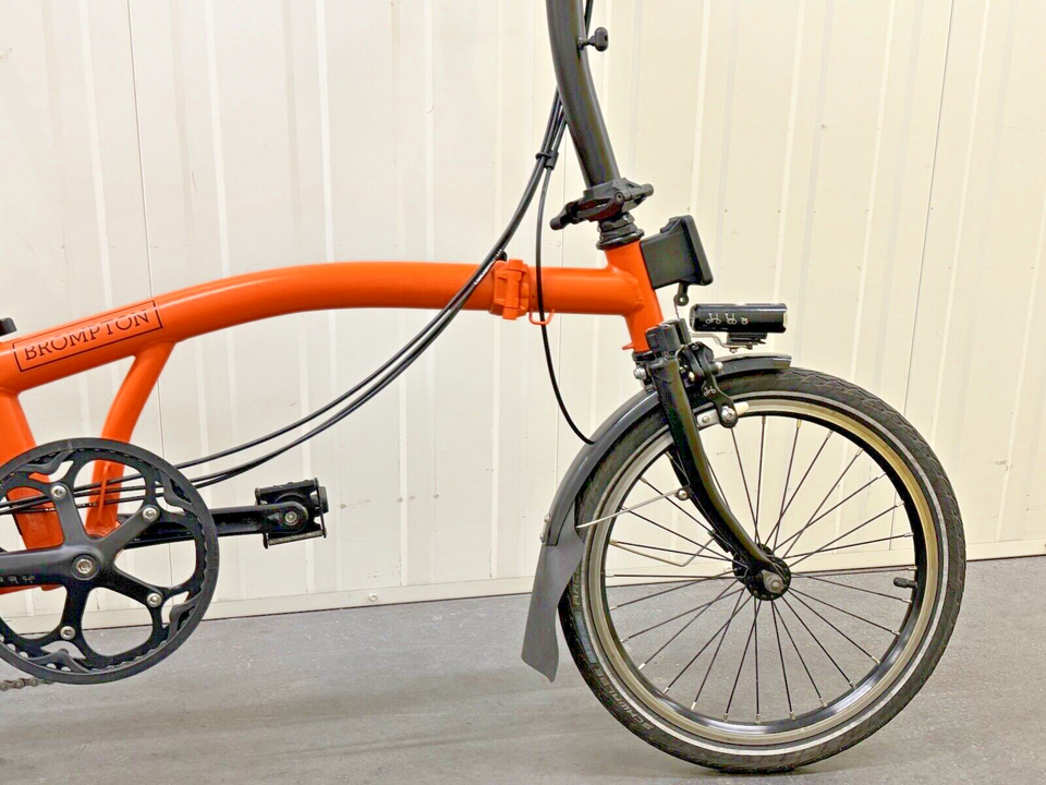 Brompton M6L Black Edition Bike Orange - Excellent Condition - 1 Year ...