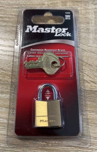 Master Lock #120D Solid Brass Padlocks 7/16" FREE SHIPPING | eBay