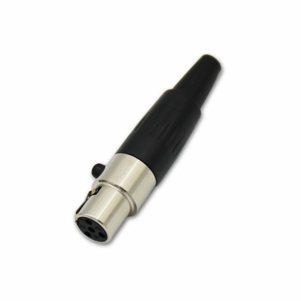 4 Pin Female Plug Mini Ta4f XLR Audio Microphone Connector Mic Adapter ...