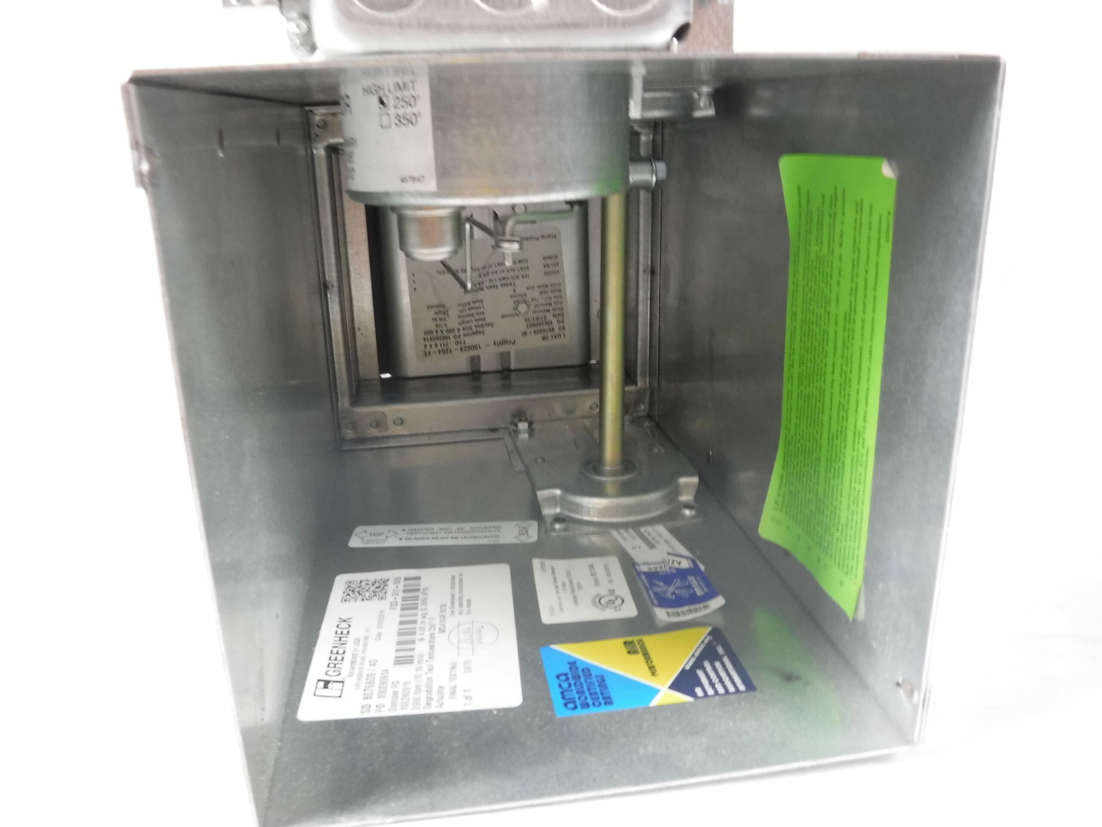 Greenheck Damper HVAC 2000FPM w/Actuator Assembly FSD-311-8x8 8" x 8 ...