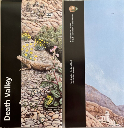 2025 DEATH VALLEY NP - CA/NV NATIONAL PARK SERVICE UNIGRID BROCHURE/MAP ...