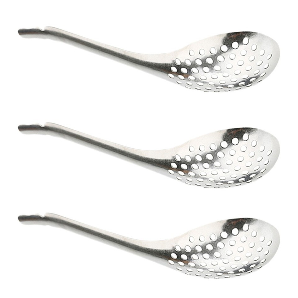 Serving Spoons Slotted Stainless Steel Colander Kitchen Utensils Chefs ...