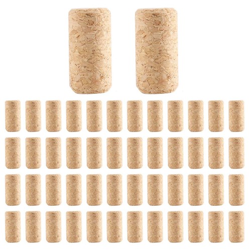 50 Pcs Straight Wood Cork Plugs,Wine Bottle Cork Stoppers Wine Corks ...