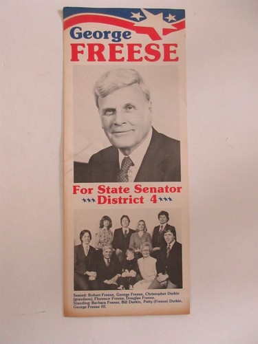 vintage George E. Freese for State Senator District 4 NH | eBay