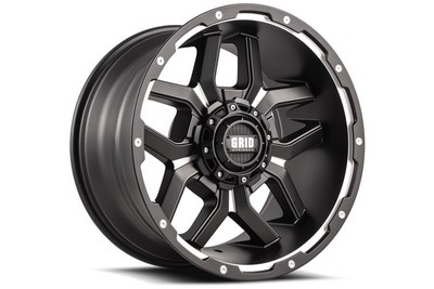 GRID WHEELS GD0720090027F1578 Wheel Matte Black With Milled Accents | eBay