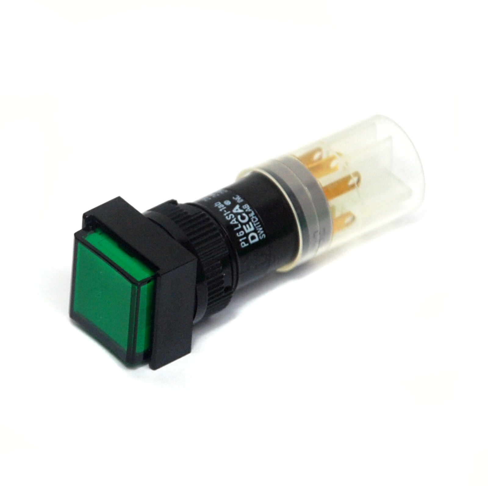 1pc DECA Socket type Push button Switch P16LAS1-1ab SPST Alternate Lamp ...