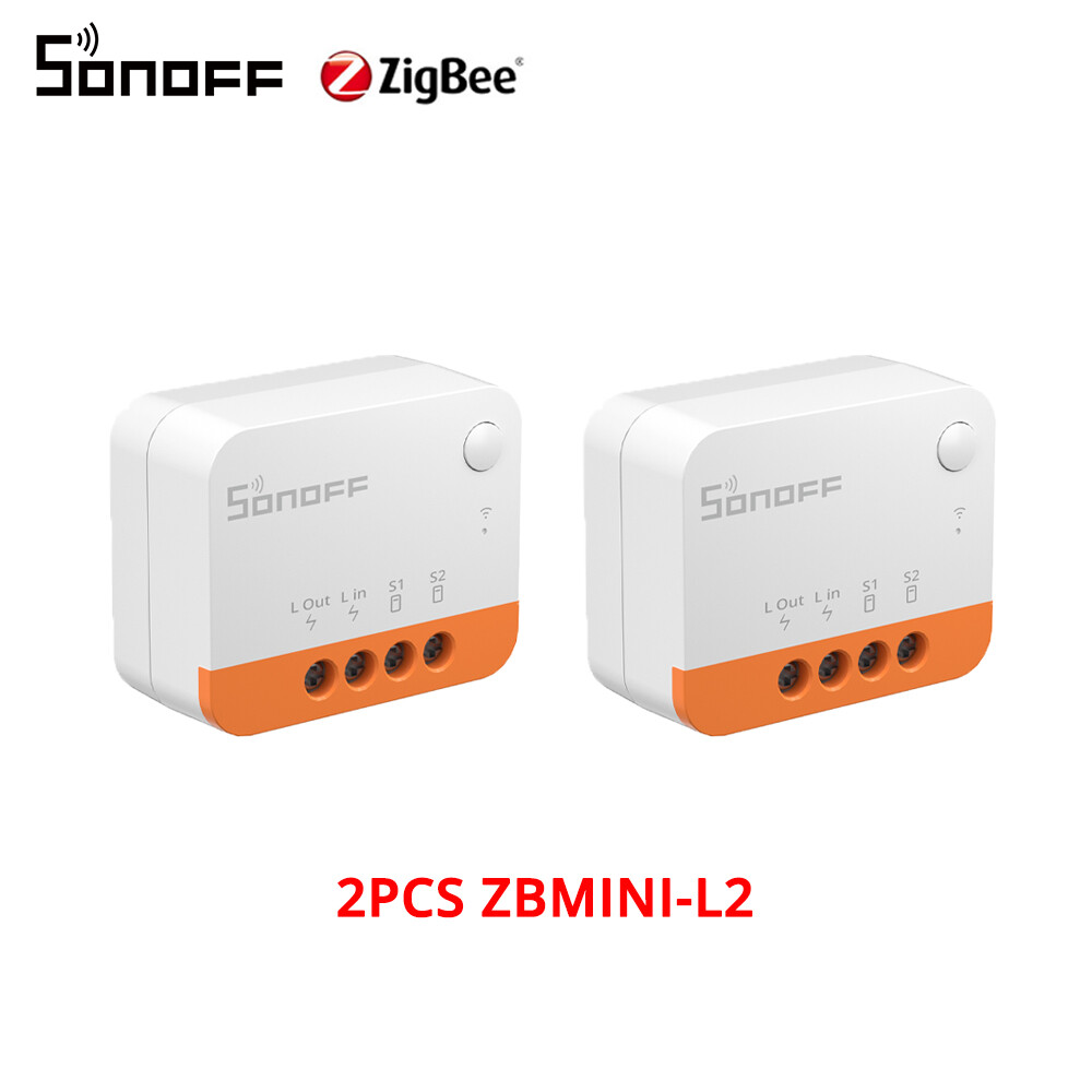 1-5PCS SONOFF Zigbee 3.0 Smart Switch ZBMINI-L2 Two Way Relay Module APP Control | eBay