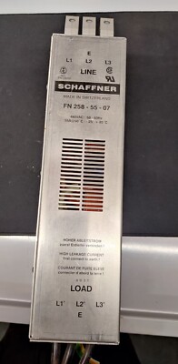 SCHAFFNER FN-258-55-07 Power Line Filters 55A 3-Phase Chassis | eBay