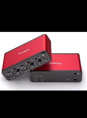 Wrugste USB Audio Interface • Phantom Power • 24-Bit • 192kHz +48V ...