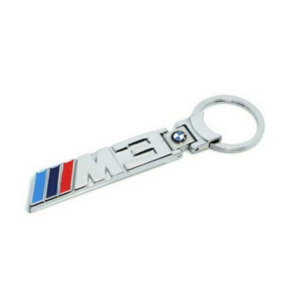 3D BMW M3 Chrome Stainless Steel Key Ring Series 1 3 5 7 X1 X4 Z4 ...
