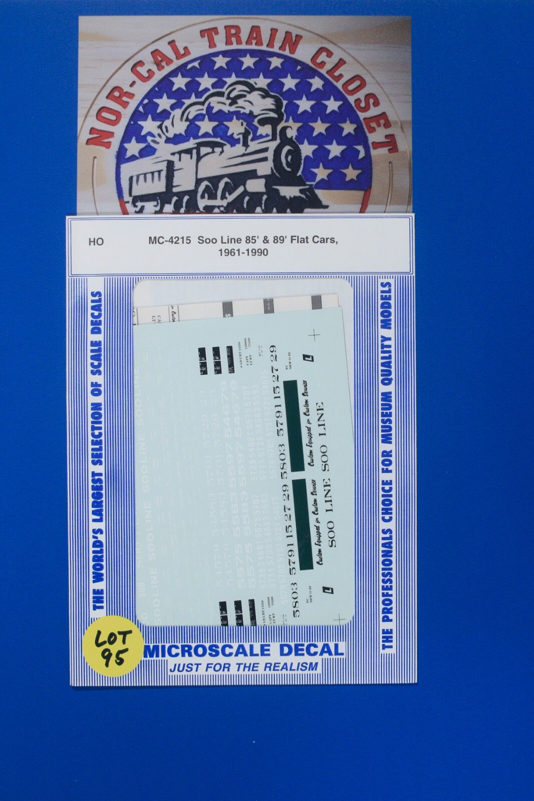 Microscale Decals HO Scale SOO Line 85' & 89' Flat cars 1961-1990 Lot ...