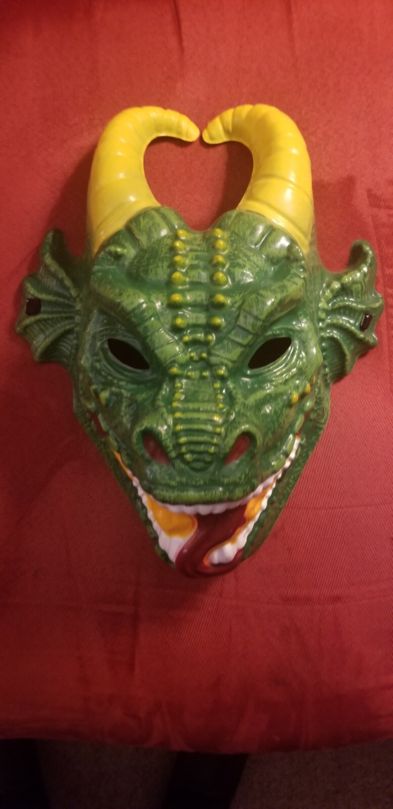 Monster Jam Truck Green Dragon Mask Plastic Costume F… - Gem