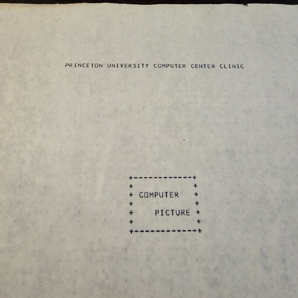 ASCII art Computer Art Poster SPOCK STAR TREK LEONARD NIMOY 80s ...