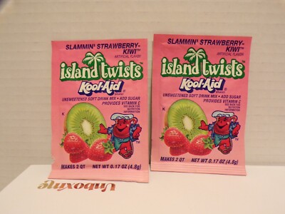 VTG Kool-Aid Island Twist Slammin' Strawberry Kiwi | eBay