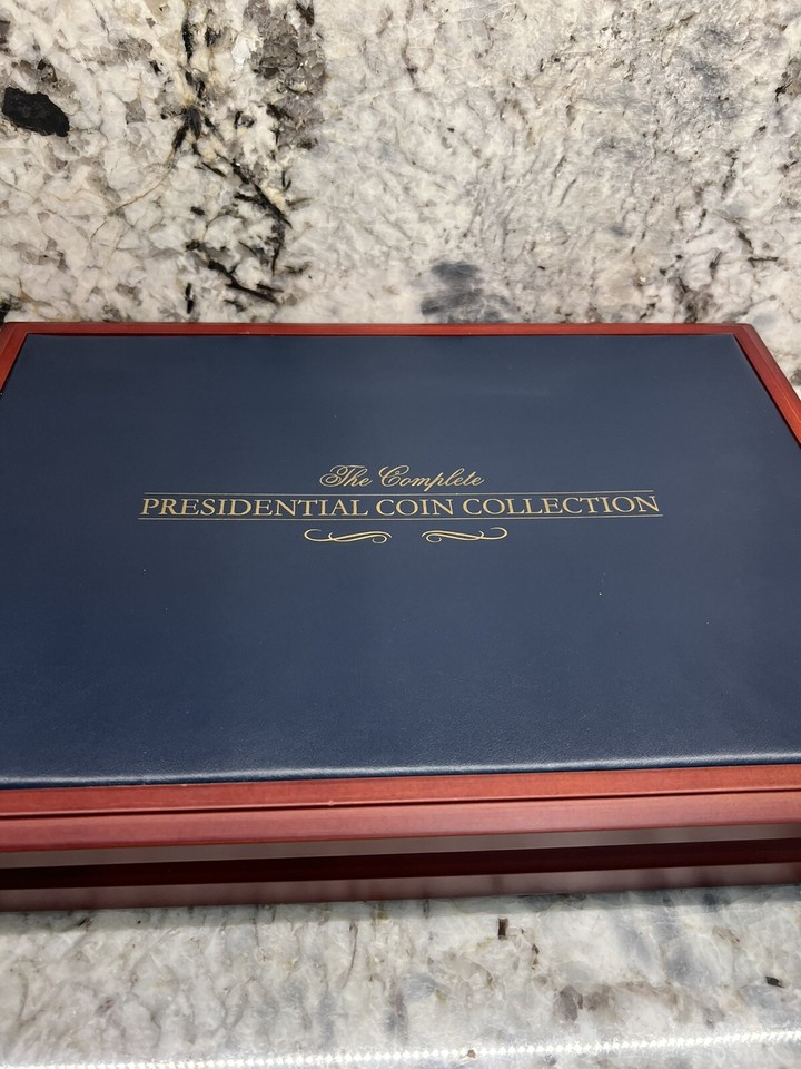 NEW ~ THE COMPLETE PRESIDENTIAL COIN COLLECTION WOOD CASE Box Franklin ...