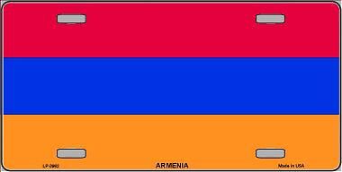 Armenia Flag Metal Novelty License Plate Tag LP3962 | eBay
