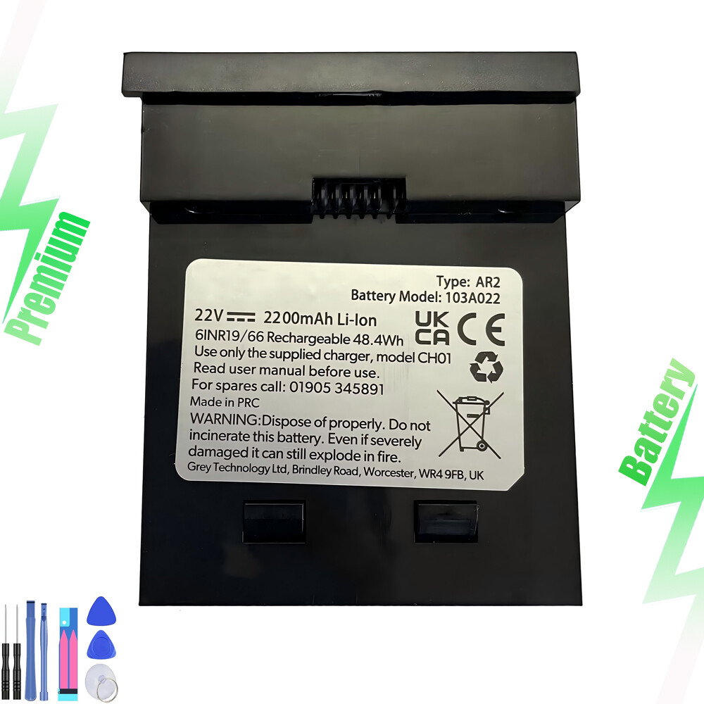 New Battery 103A022 For Gtech AirRam MK2 /AR2 22V 2000mAh Vacuum Clean ...