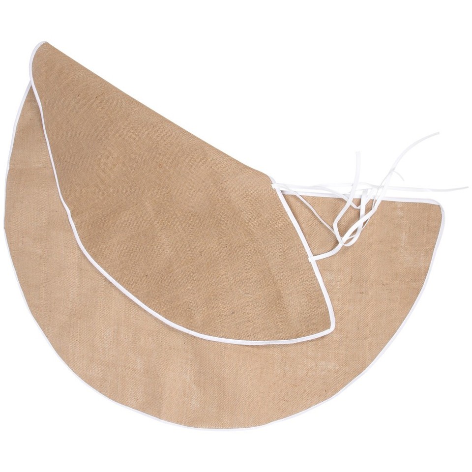 DIY Linen Tree Dress White Tree Cloth Skirt Christmas Tree Apron Simple ...