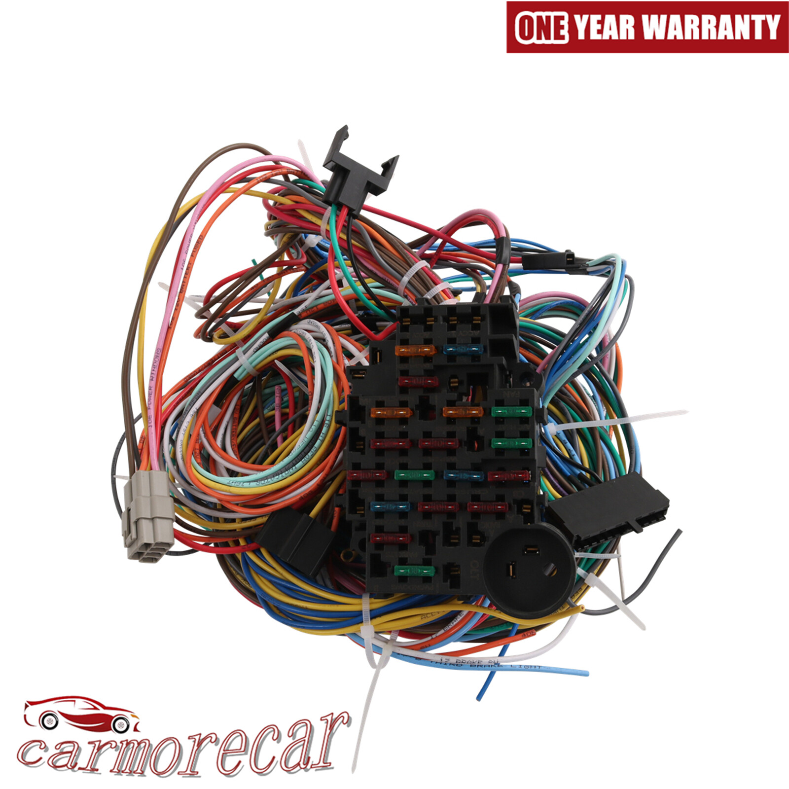 22 Circuit Wiring Harness Street Hot Rat Rod Custom Wire Kit XL WIRES ...