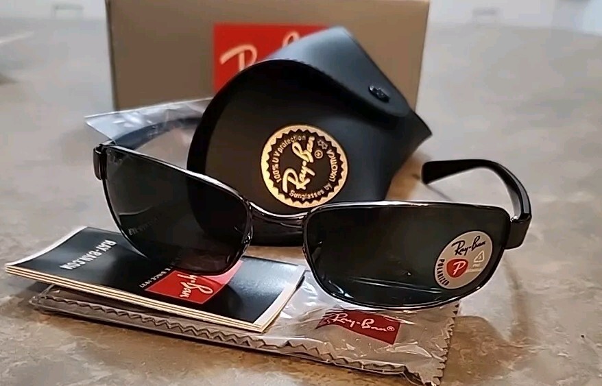 🔥 RAY-BAN RB3364 POLARIZED Sunglasses Gunmetal/Dark Green 004/58 NEW | eBay