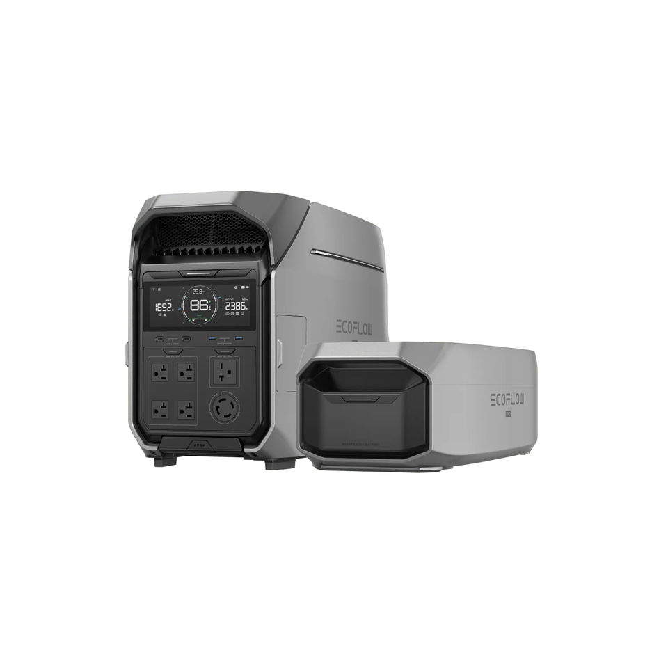 EcoFlow DELTA Pro 3 With Smart Extra Battery LED Display Portable Power ...